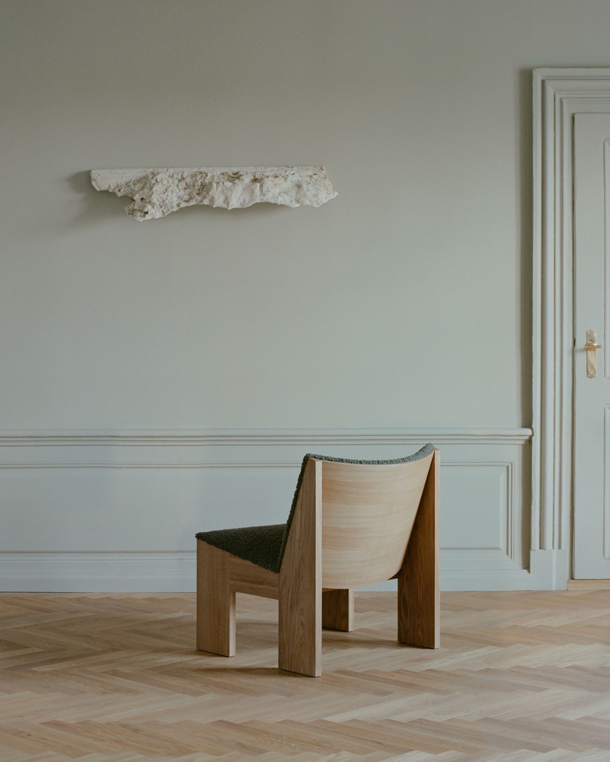 Tenon Lounge Chair, Natural Oak – Wool