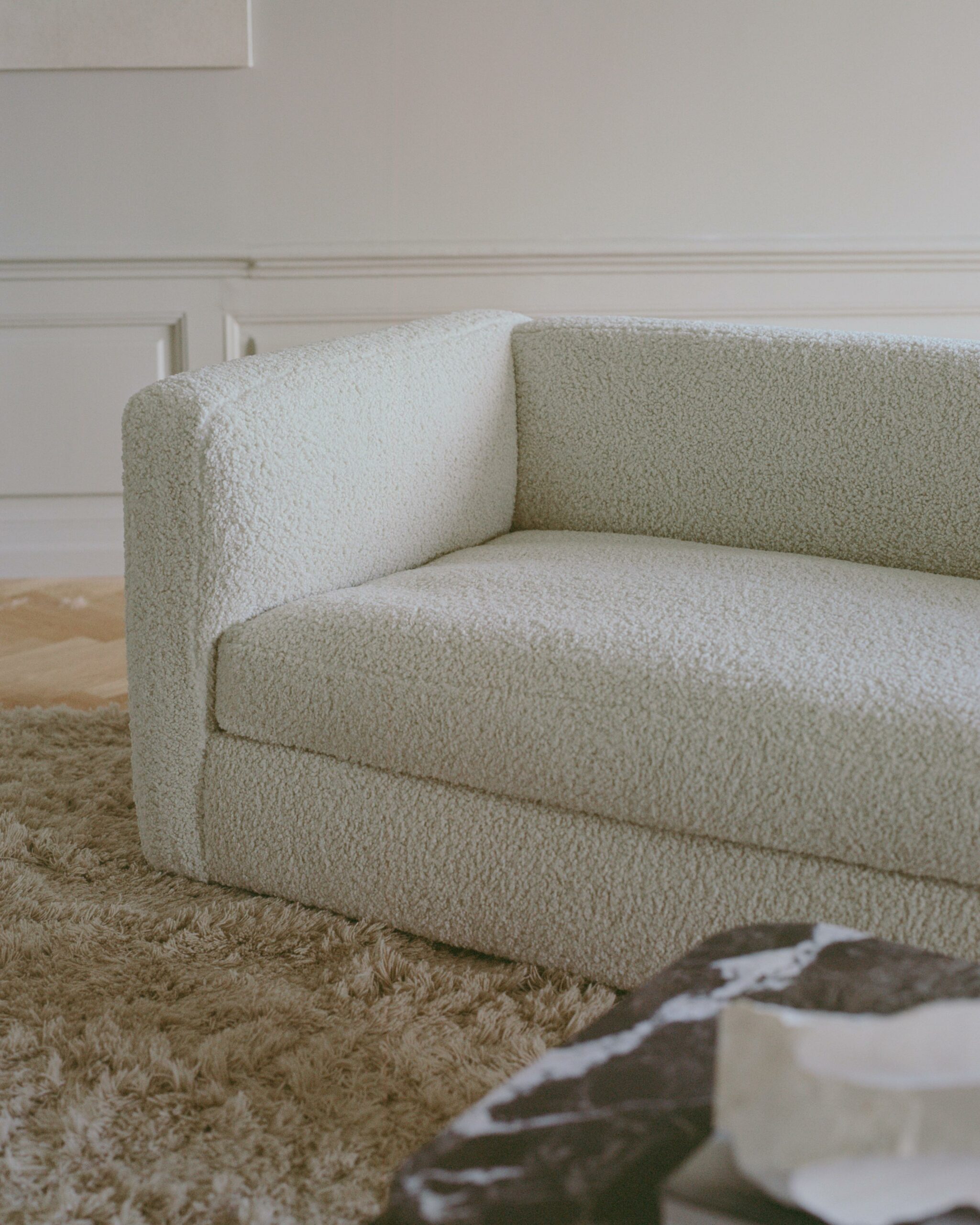 Coda Modular Sofa, 2 Seater, Configuration 1, Zinc Drake Spacedust – Wool