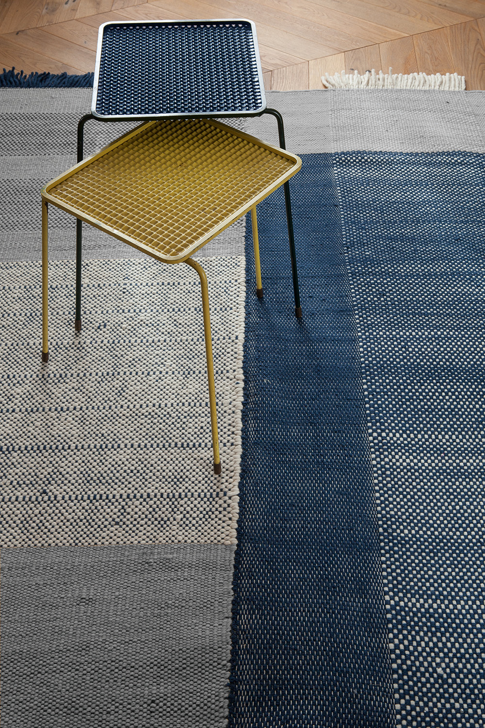 Tres Rug, Blue – Wool