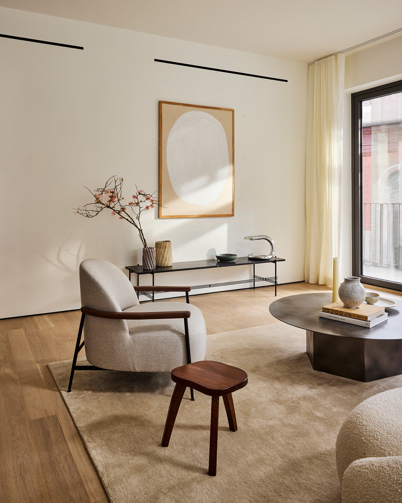 Epic Coffee Table, Ø110, Steel – Wool