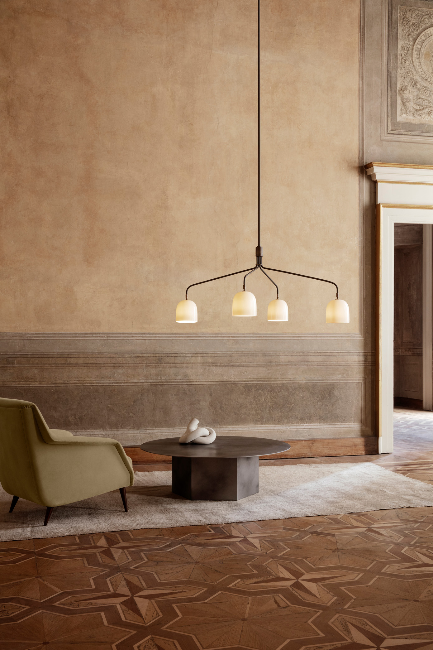 Epic Coffee Table, Ø110, Steel – Wool