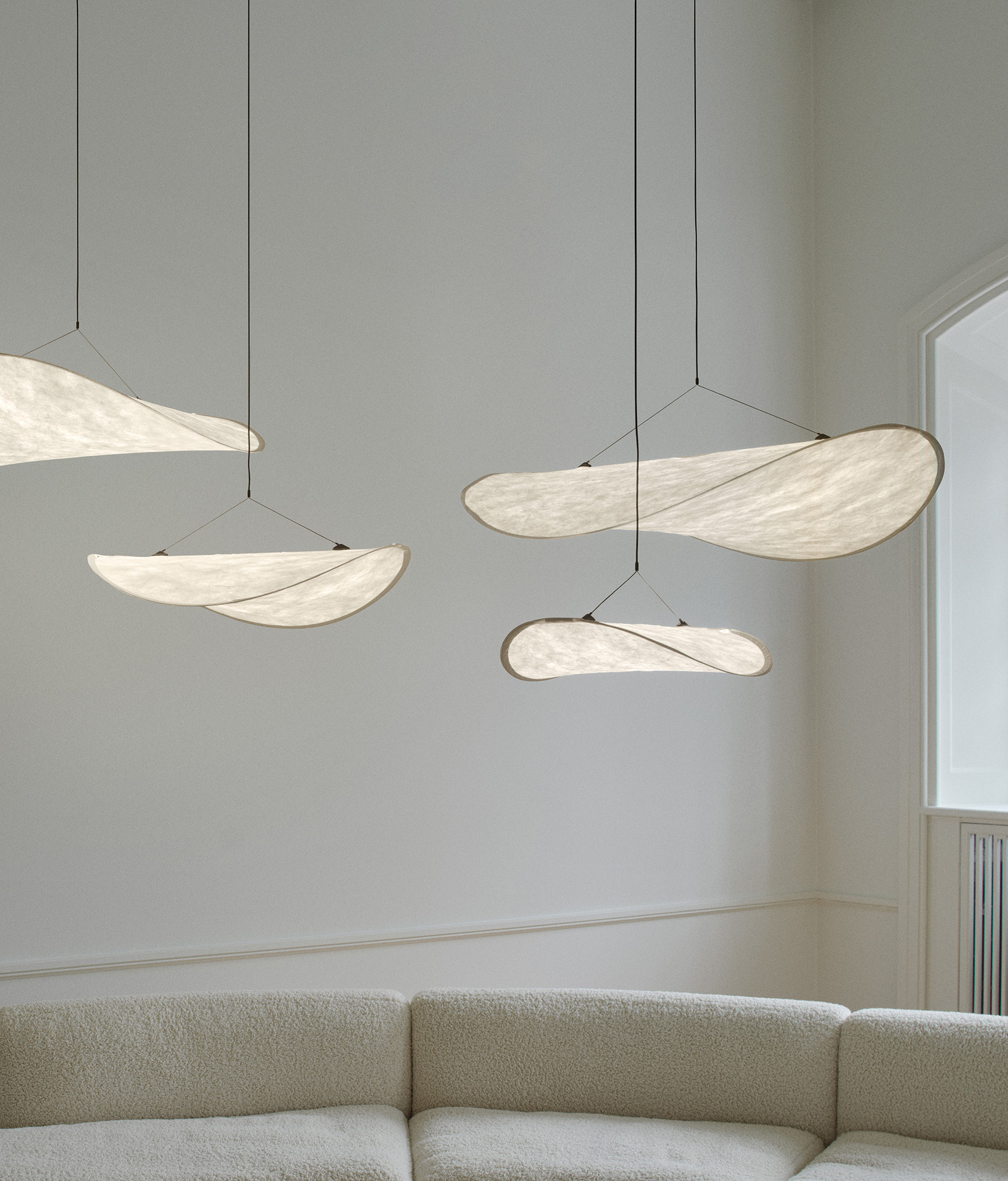 Tense Pendant Lamp, Dia 55cm – Wool