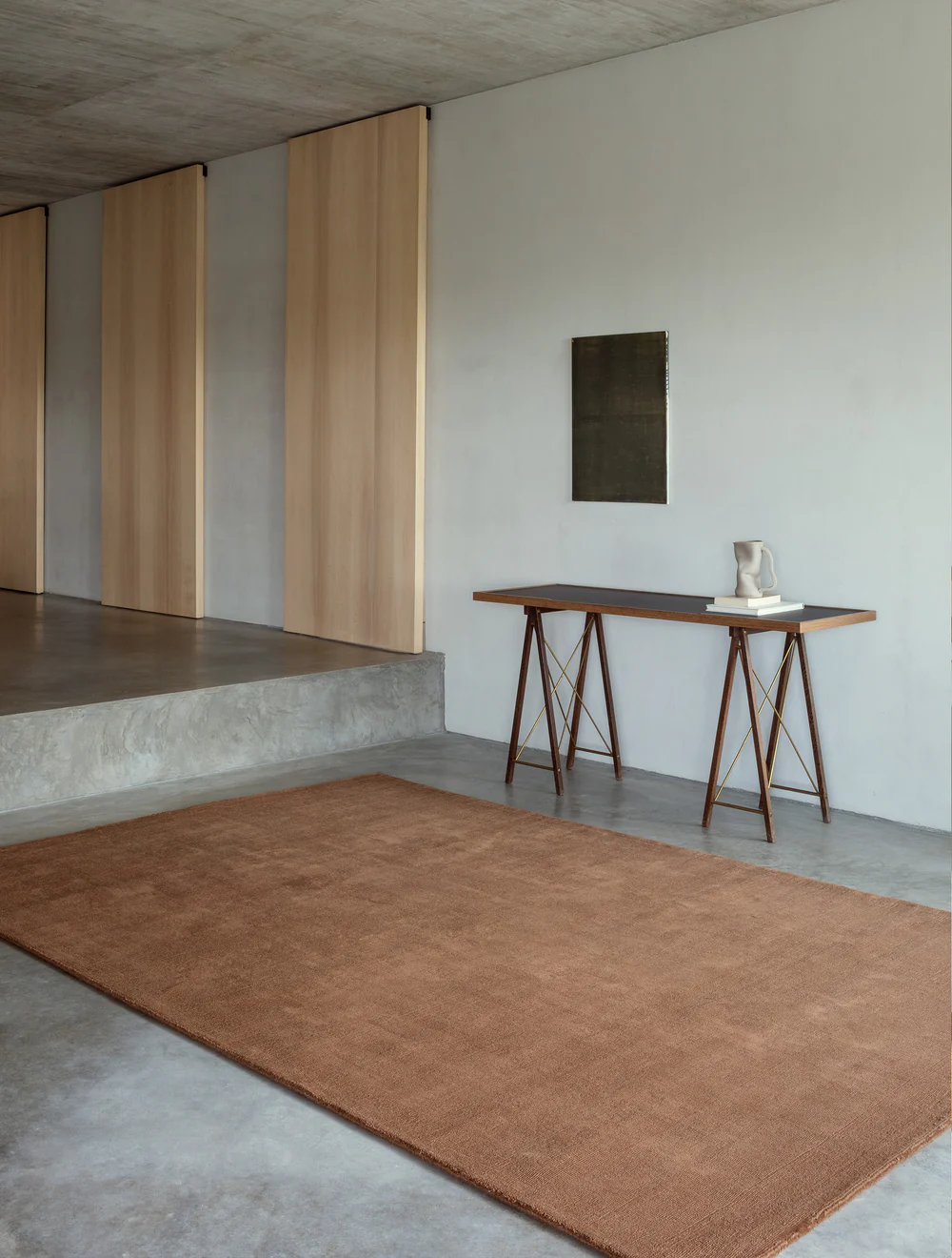 Karma Wool Rug, Dark Oak – Wool